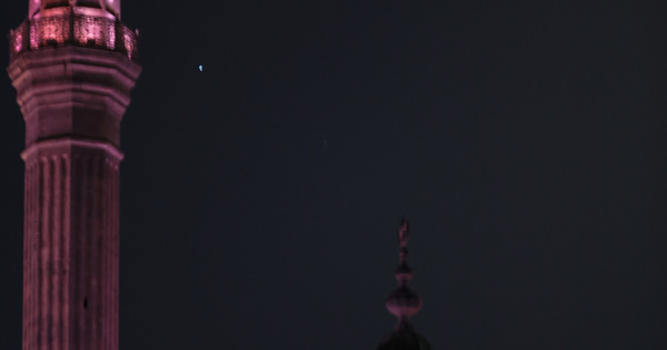 EGYPT-CAIRO-SUPER MOON-SCENERY