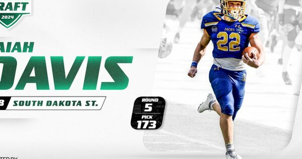Jets Select South Dakota State RB Isaiah Davis in the 5th Round