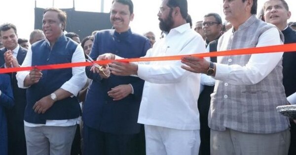 Maharashtra CM and Dy CM Shinde inaugurate North Channel Bridge linking ...