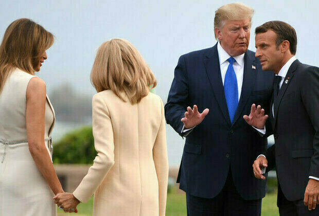 Trump comments on Macron wife slap