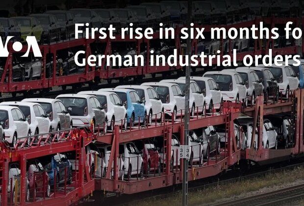 First rise in six months for German industrial orders