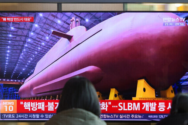 North Korea shows off its first nearly-complete nuclear submarine